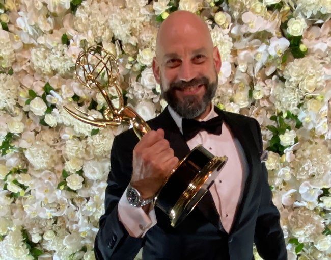 Andrew Barnsley Celebrates Schitt's Creek's Historic Night at Emmys